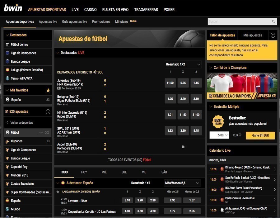Bwin Apuestas Deportivas: 200€ al registrarse (Enero 2021)